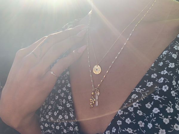 she charms snakes necklace – TIMKA JEWELRY